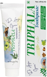 Dr. Aayu Green Triphala Toothpaste with Neem, Tulsi & Herbal Scrub ...