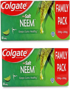 Colgate Active Salt Neem Toothpaste - 400g Pack of 2 (Family Pack ...