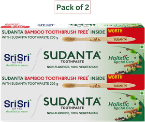 Sri Sri Tattva Sudanta With Bamboo Tooth Brush Inside|Non - Fluoride ...