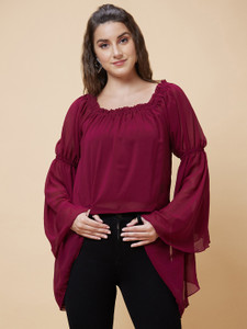 Globus Party Solid Women Red Top - Buy Globus Party Solid Women Red Top ...