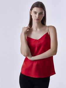 Cover Story Casual Solid Women Red Top - Buy Cover Story Casual Solid ...