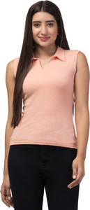 ASAD GARMENTS Casual Solid Women Pink Top - Buy ASAD GARMENTS Casual ...