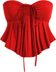 Ramayat Designs Casual Solid Women Red Top - Buy Ramayat Designs Casual ...