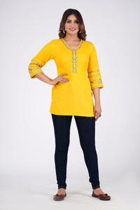 Emica Women Embroidered Straight Kurta - Buy Emica Women Embroidered ...