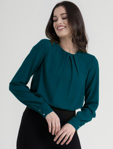 Mirana Casual Solid Women Dark Blue Top - Buy Mirana Casual Solid Women ...