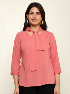Prettify Casual Solid Women Pink Top - Buy Prettify Casual Solid Women ...