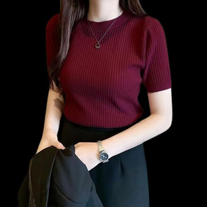 karan gupta Casual Striped Women Maroon Top - Buy karan gupta Casual ...