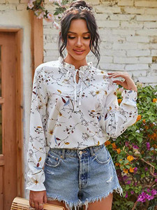 Fashion2wear Casual Floral Print Women White Top - Buy Fashion2wear ...
