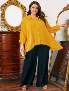 SAFOORACREATION Casual Solid Women Yellow Top - Buy SAFOORACREATION ...