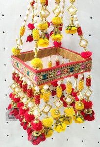 Elanza Jhumar Designs Moti Wall/Door Center Single Hanging Toran/Latkan ...