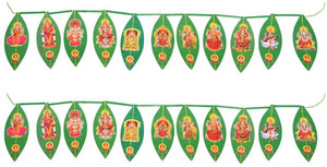 DigiRake Artificial Mango Leaf Thoran - Showcasing Multiple Indian God ...