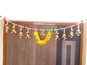 P A HEALTH AND FITNESS Traditional Moti-Flower Toran/Toranam Main Gate ...