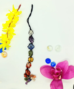 Gratitude NATURAL STONES HANGING/CRYSTAL TORAN / WALL DECOR / GOOD LUCK ...