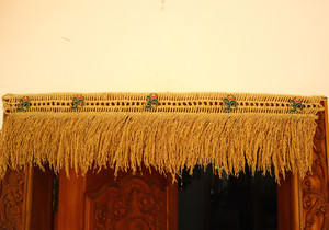 USIRA Beautiful Paddy Door/Pooja Room Toran with OM Symbols,3.5Ft ...