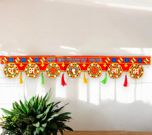 KvaraKraft Traditional Ganeshay Toran Bandarwal for Entrance Decor ...