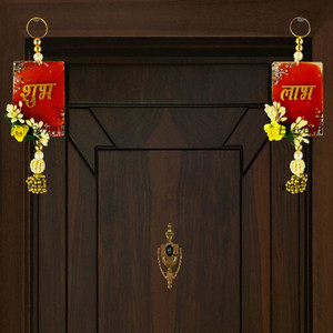 Buyent Enterprises resin art shubh labh side hanging toran for main ...