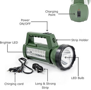 Zeus Volt (RECHARGEABLE LED TORCH) 80W LED, 1200mAh Battery Torch Price ...
