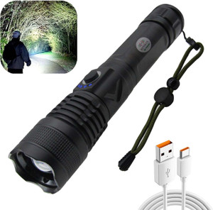 RENMAX Rechargeable Tactical Flashlight 5-Light Modes 4800mAh ...