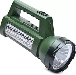 ECOSKY LED PORTABLE RECHARGEABLE SEARCHLIGHT WITH SIDE EMERGENCY LIGHT ...