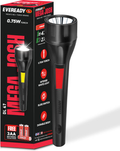 EVEREADY Mega Josh Dl 47 0.75W LED Torch Price in India - Buy EVEREADY ...