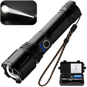 CRENTILA Heavy Duty Zoomable Emergency Torchlight for Camping - Best ...