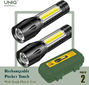 uniq shopee (Pack of 2) Mini Rechargeable Pocket Torch by Uniq Retail ...