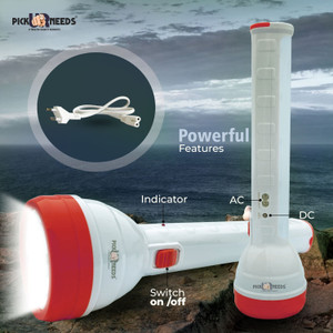 Pick Ur Needs 2 In 1 Rechargeable Long Range 50W+Tube Emergency LED ...