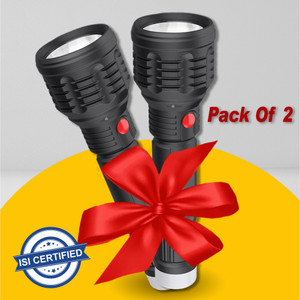 VR Bright Lite Emergency Rechargeable Long Range 2 Mode Mini Torch ...