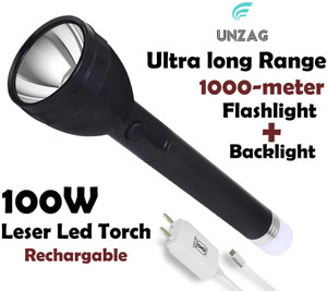 UNZAG Bright Light Waterproof Led 50W Flashlight Torch Torch Price in ...