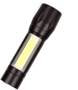 RP LED Flashlight 100 Meter Full Metal Body Rechargeable Battery ...