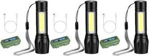 99Drops (Pack of 3) Mini Pocket Torch Light Super Bright Torch 9cm ...