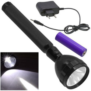 FLENIX High Power 2200mAh Battery 600M Rechargeable Metal Body Torch ...