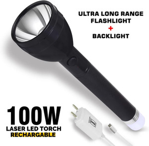 FIRSTLIKE Two In One Litium Battery Long Range Led torch with Back ...