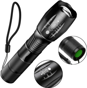 Vaxtore LED Rechargeable 5 Modes Zoom Torch with Charger & Battery Box ...