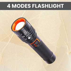 SACRO Rechargeable Torch Light, Telescopic Zoom, Ultra Bright LED ...