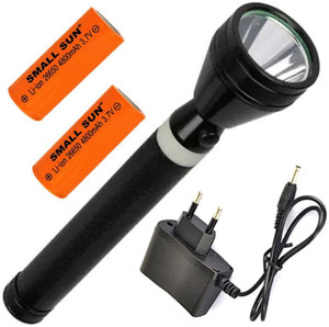 SMALL-SUN Heavy Duty Long Range 3 Modes Rechargeable LED Torch Light ...