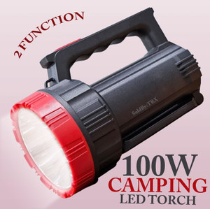 TRX 1 km long range 100+20w rechargeable kisan led bright light torch ...