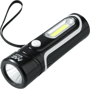 MZ M909 (RECHARGEABLE LED TORCH) 12W Laser + 18W COB, 1200mAh Battery ...