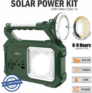 Pick Ur Needs 200W Solar Rechargeable Emergency Lamp Light, 5 Lighting ...
