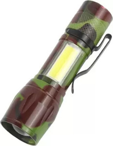 ECOSKY MINI TORCH LIGHT Army Aluminum COB Tactical Torch Waterproof LED ...