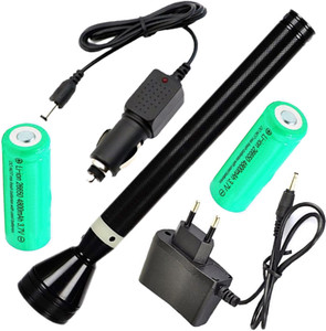 LED FLASHLIGHT Long Range Ultra Bright Focus Torch Light Rechargeable ...