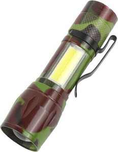 BRIGHT LIGHT ONLITE Army Aluminum COB Tactical Torch Waterproof LED USB ...