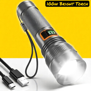 Sagaft X242 Rechargeable Powerful Torch – Long Range Beam, Waterproof ...