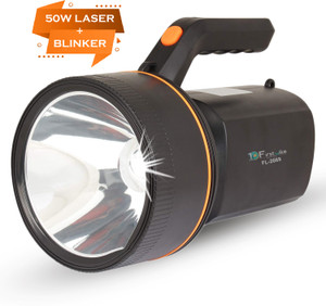 FIRSTLIKE LONG RANGE TORCH WITH 2000 MAH RECHARGEABLE BATTERY 50 WATT ...