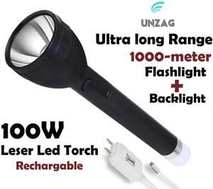 ZYRIAN Torch High Flash power LED Rechargeable 2000mAh battery Long ...