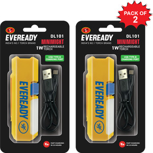EVEREADY DL101 Rechargeable Torch | Durable | Long Range| Fast Charging ...