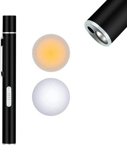 ELEPHANTBOAT Pen Torch for Doctors Nurses, Light Dual Light Yellow ...