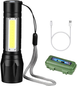 BRIGHT LIGHT ONLITE Portable Aluminum COB Tactical Torch Waterproof LED ...