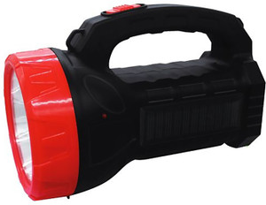 iDOLESHOP Long Range Solar and AC Rechargeable Torch With Side Tube ...