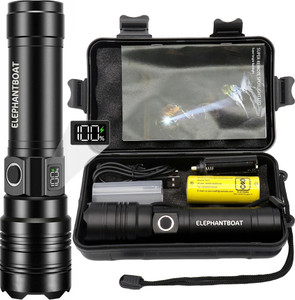 ELEPHANTBOAT Flooding Flashlight Outdoor High Lumens Rechargeable USB ...